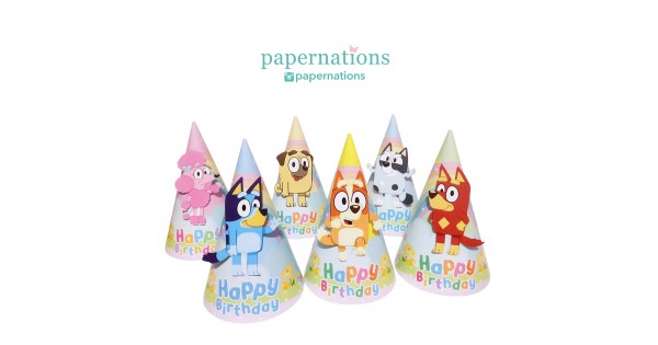 Bluey Cone Hats
