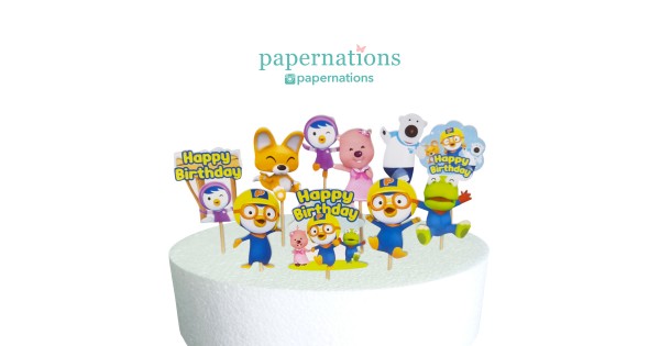 Pororo Cupcake Toppers